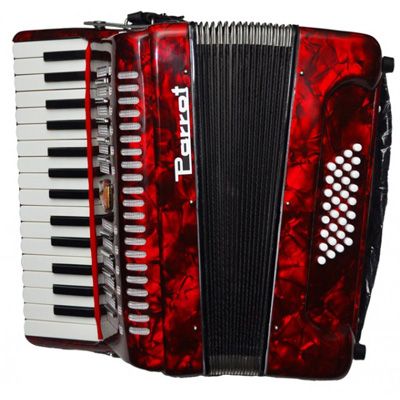Acordeon Parrot 32 Basi Rosu - Acordeoane