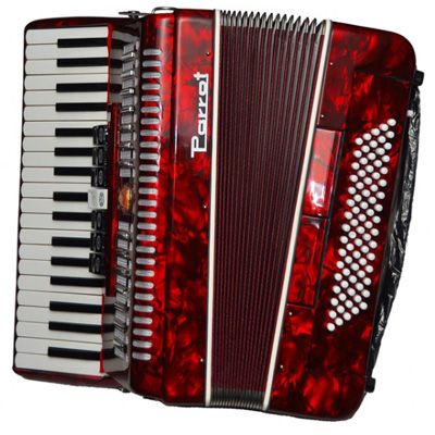 Acordeon Parrot 80 Basi Rosu Acordeoane