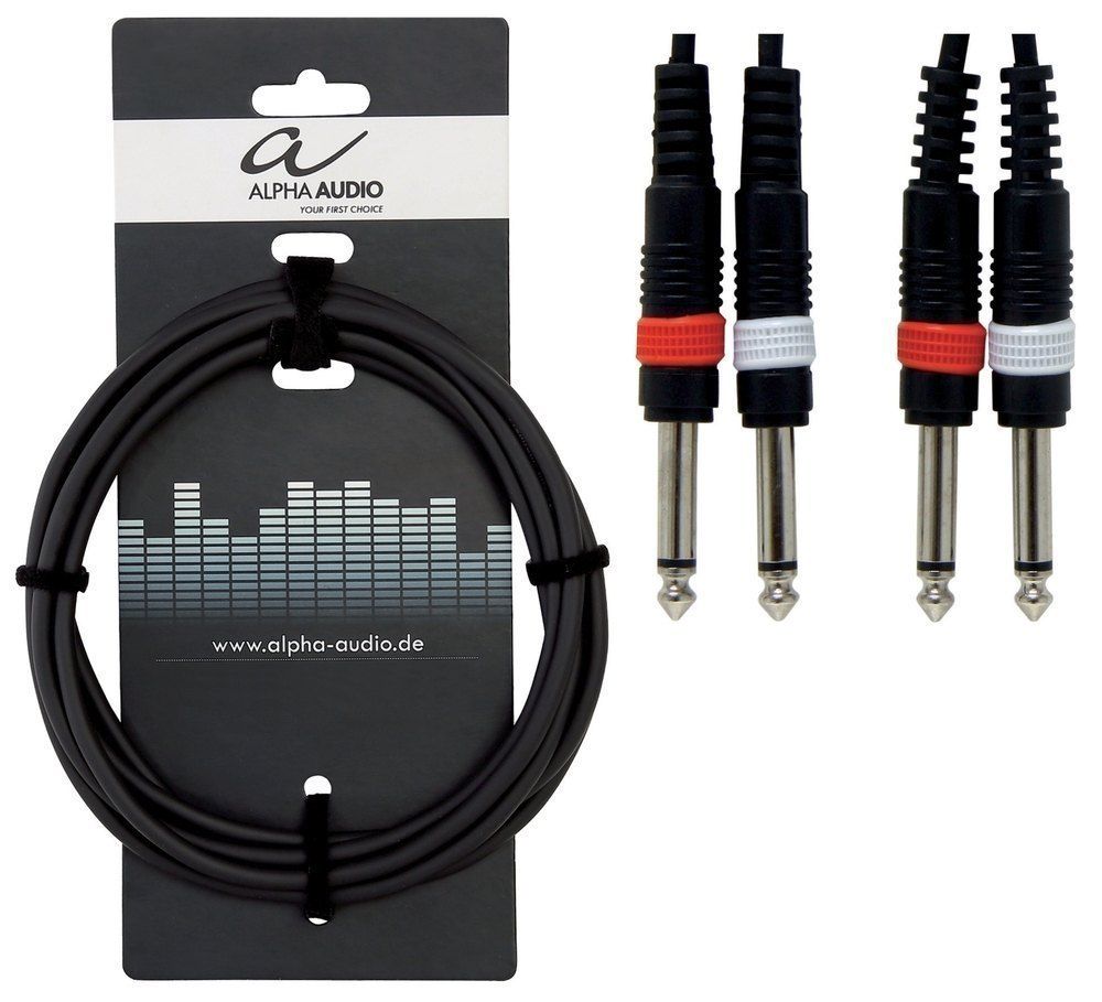 Cablu Alpha Audio 2 X 3.6mm Jack Mono-2 6.3mm Mono 6m