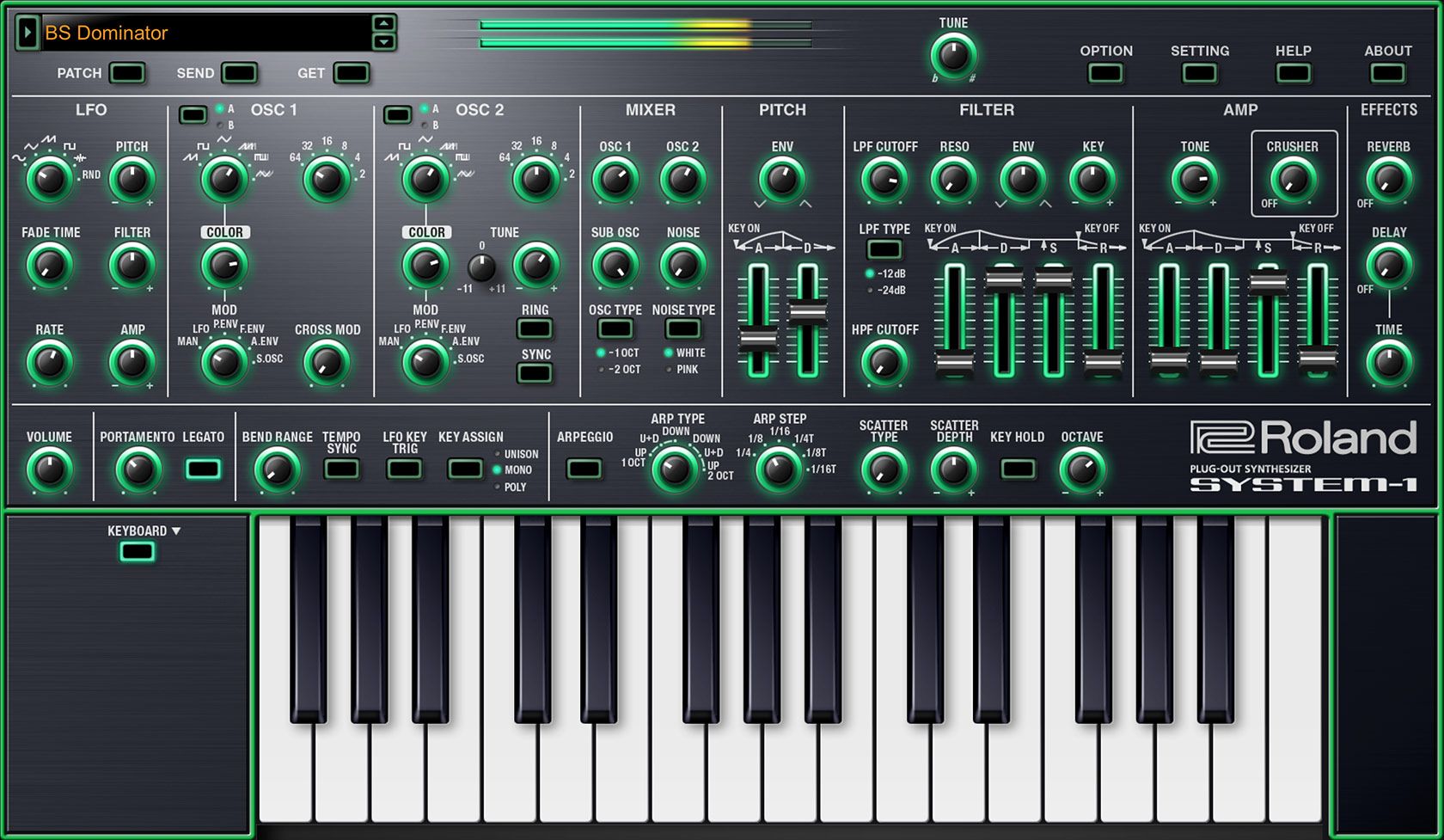 Roland System-1 Software Sintetizator Chei de licentiere
