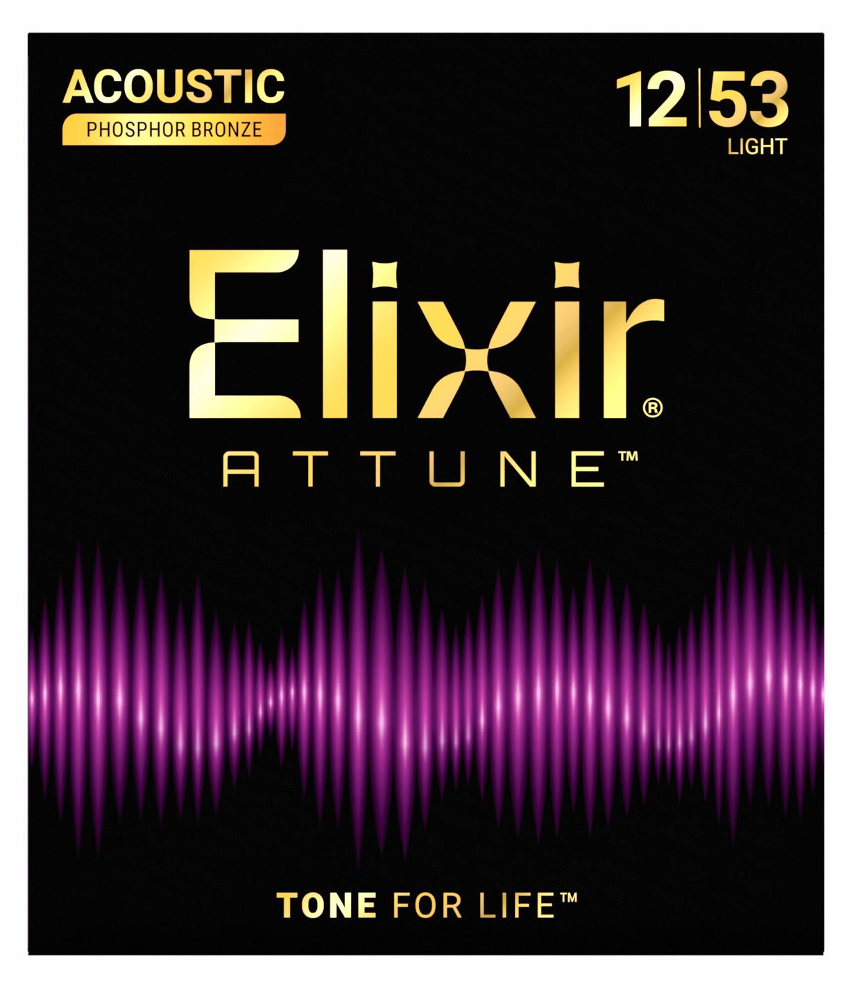 Elixir ATTUNE Phosphor Bronze Light 12-53 Corzi chitara acustica
