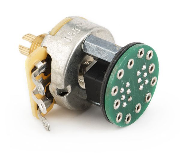 Fender 250K Split Shaft S-1 Switch Potentiometru