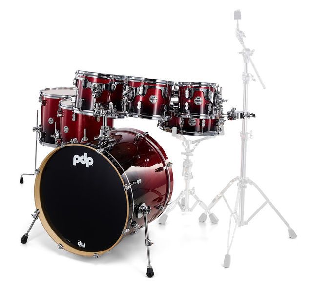 Set Tobe Acustice PDP Concept Maple Red to Black