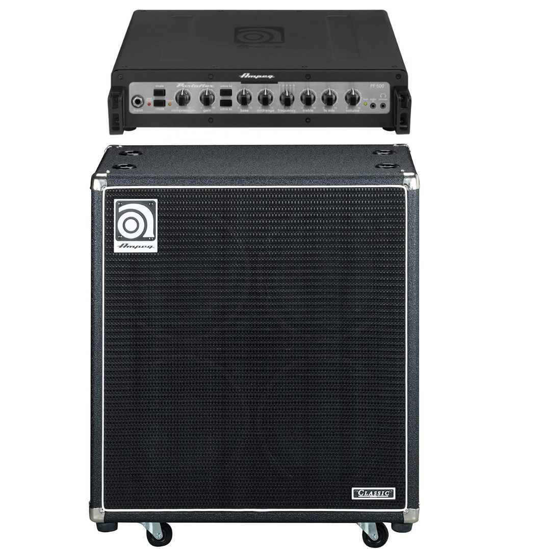 Set Amplificator Chitara Bas Ampeg PF-500 Portaflex SVT-410HE