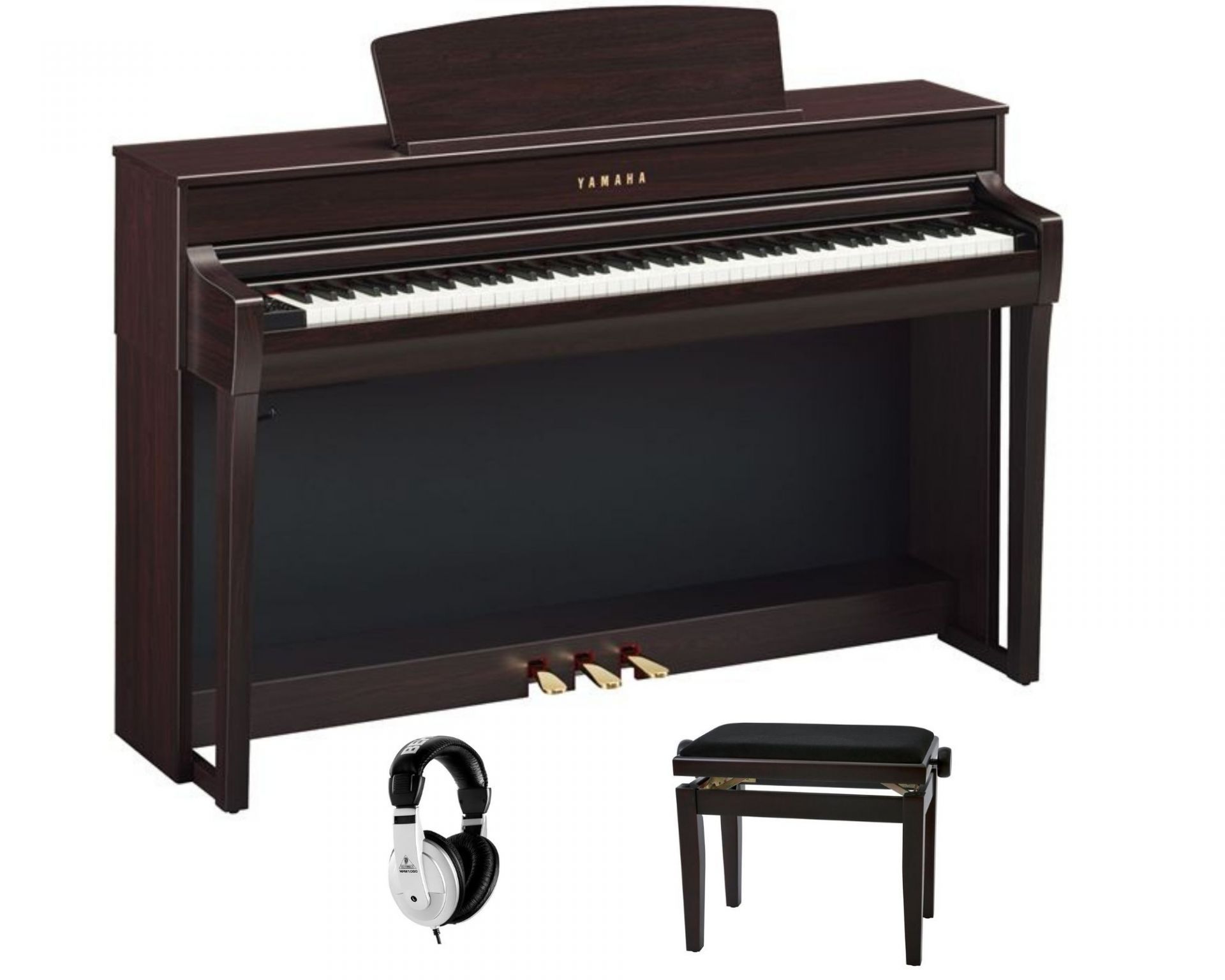 Set Pian Digital Yamaha CLP 745 Dark Rosewood
