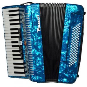 Acordeon Parrot 80 Basi Albastru - Acordeoane
